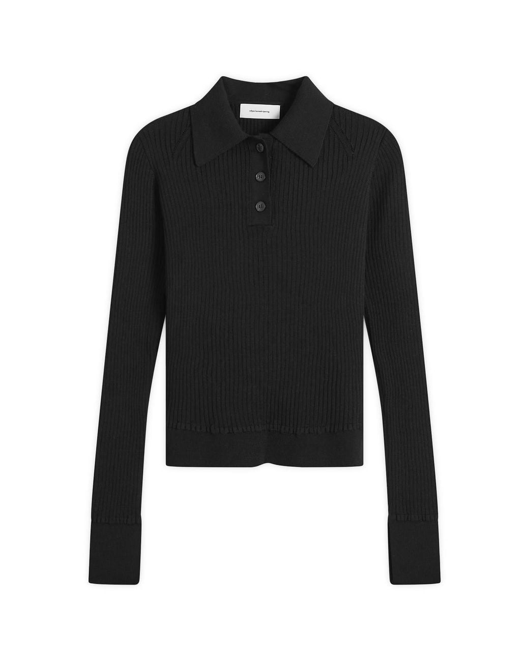 mfpen Partial Placket Polo in Black | Lyst