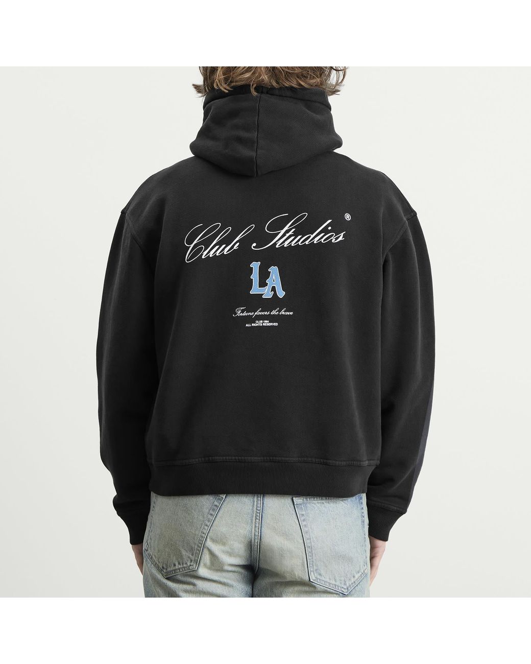 Club 1984 La Studio Hoodie in Black for Men | Lyst UK