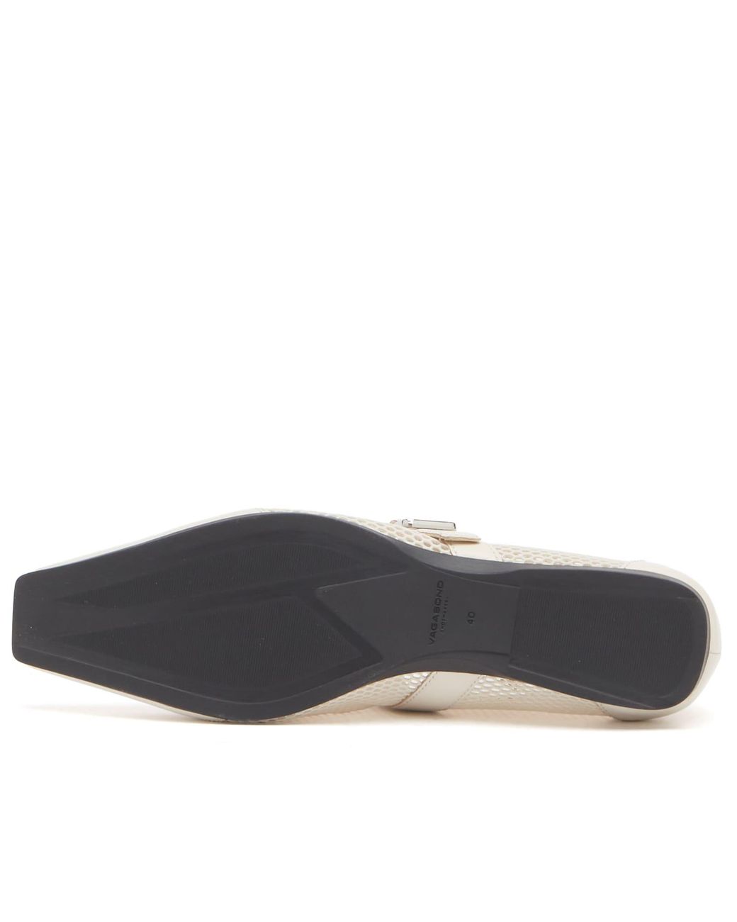 Vagabond Shoemakers Wiolette Buckle Ballet Shoe in White | Lyst