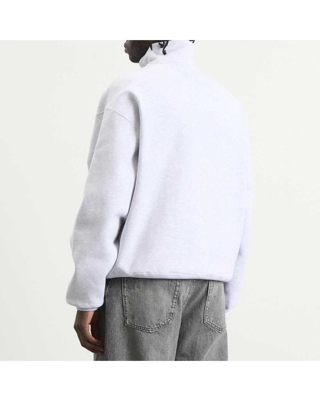 Jacquemus Grosgrain Zip Sweatshirt in White for Men | Lyst Australia