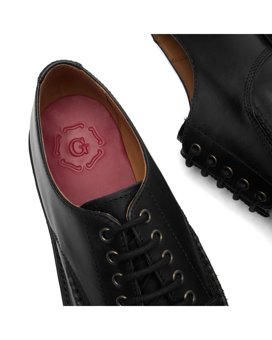 Grenson Carlo Derby Shoe in Black for Men | Lyst UK