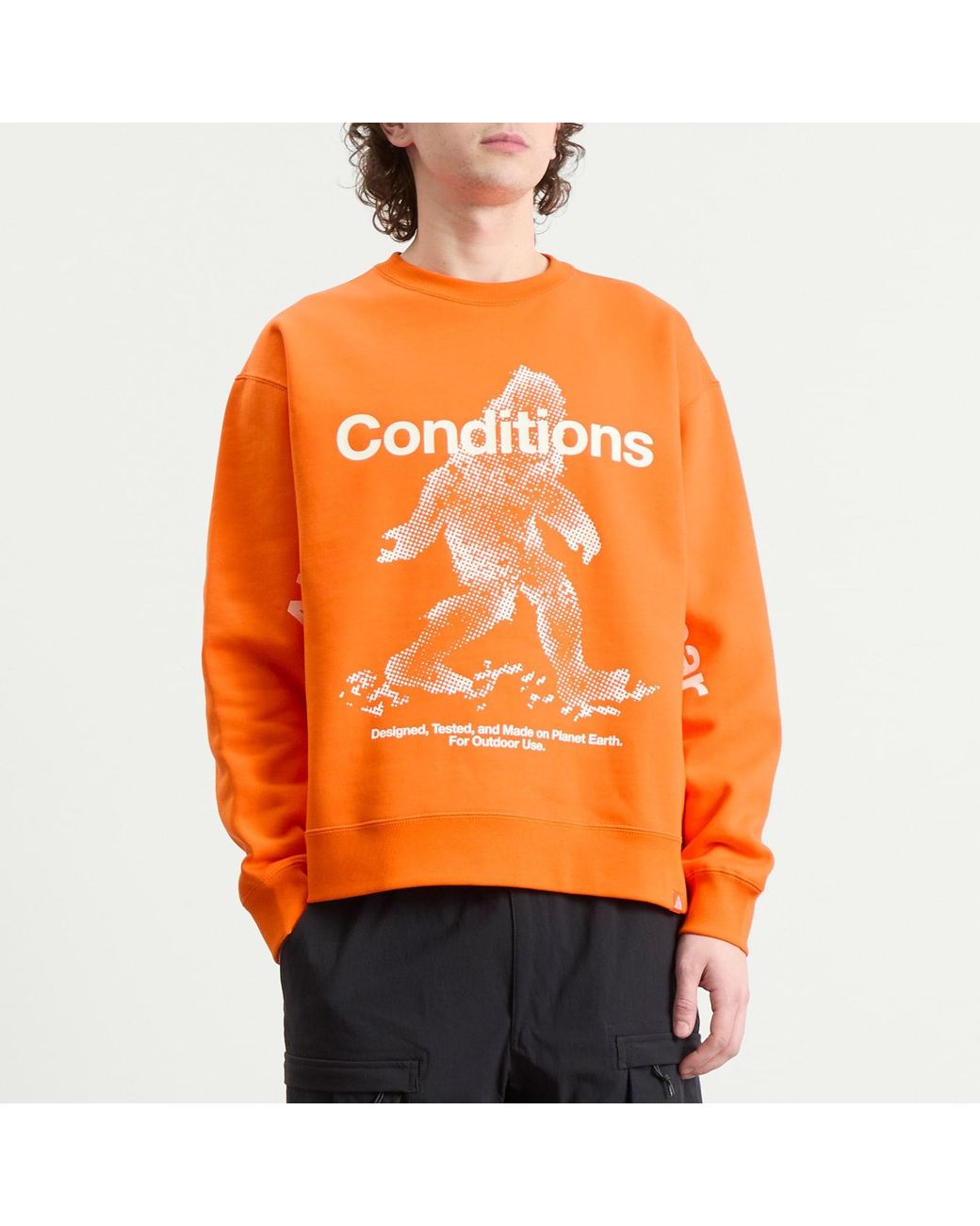 Nike Acg Tuff Graphic Sweatshirt in Orange for Men | Lyst UK