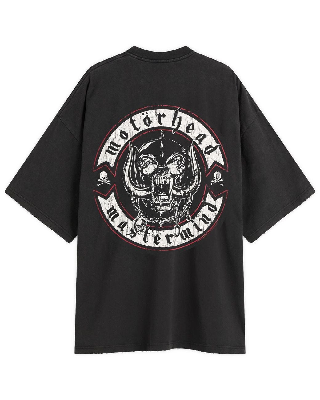 END. X Mastermind World X Motorhead Biker Badge T-Shirt in Black for ...