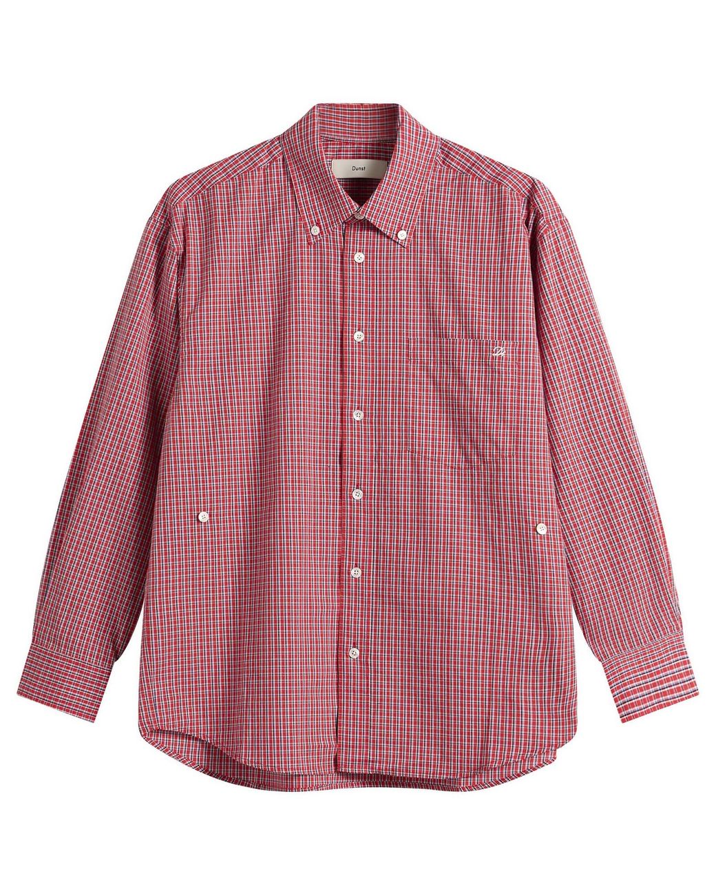 Dunst Oversized Bd Checked Shirt In Pink Lyst