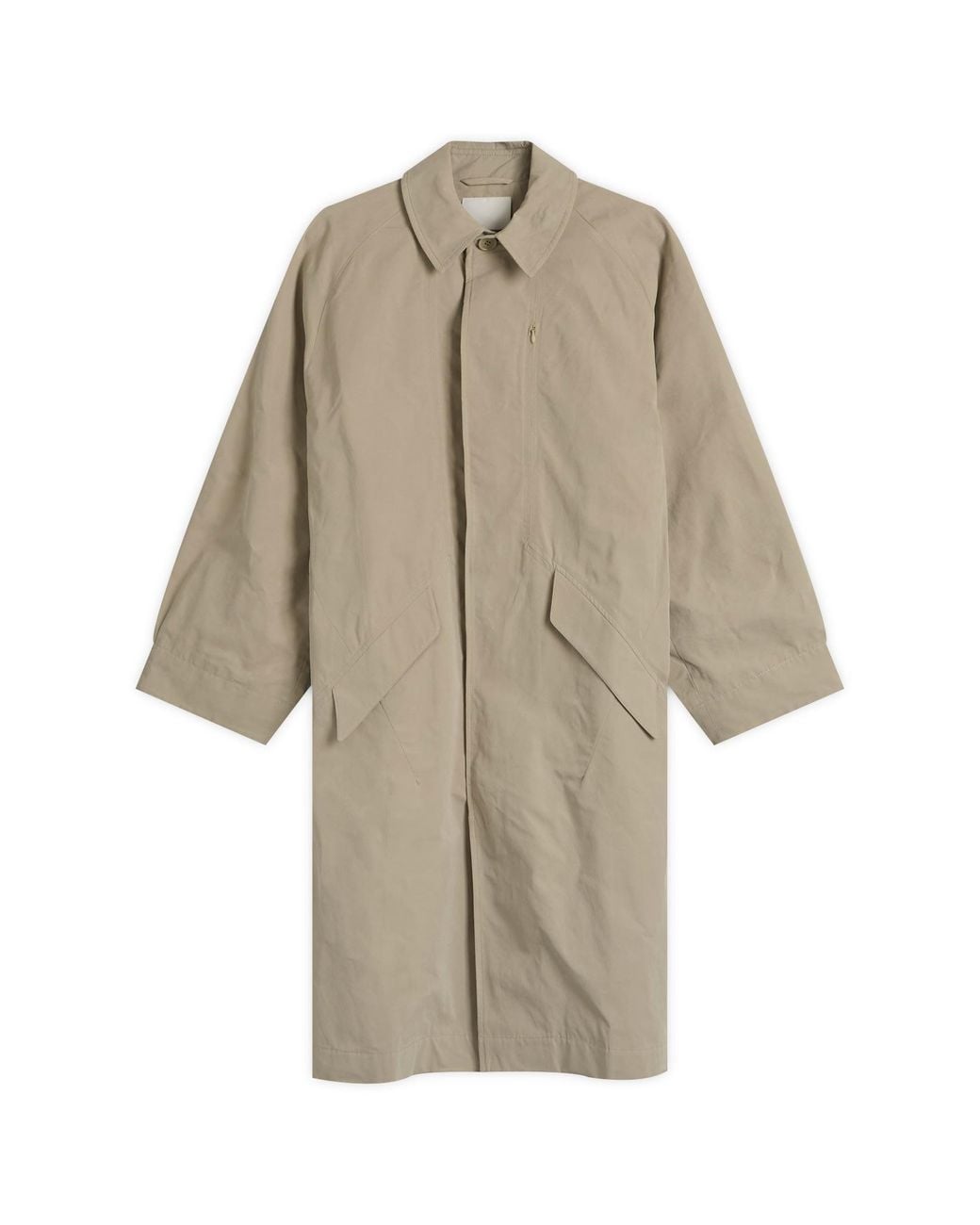 YMC Tyrell Trench Coat in Natural | Lyst