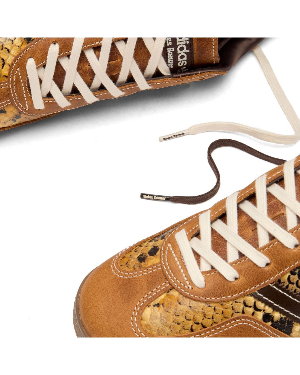 adidas X Wales Bonner Gazelle Snake Sneaker in Brown | Lyst