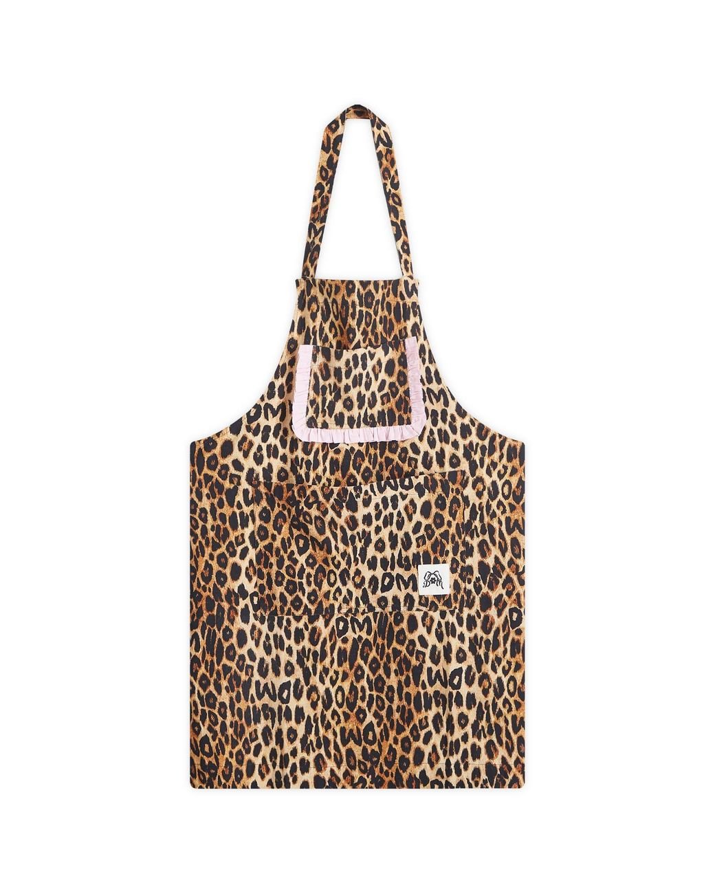 Damson Madder Valerie Leopard Apron in Metallic | Lyst