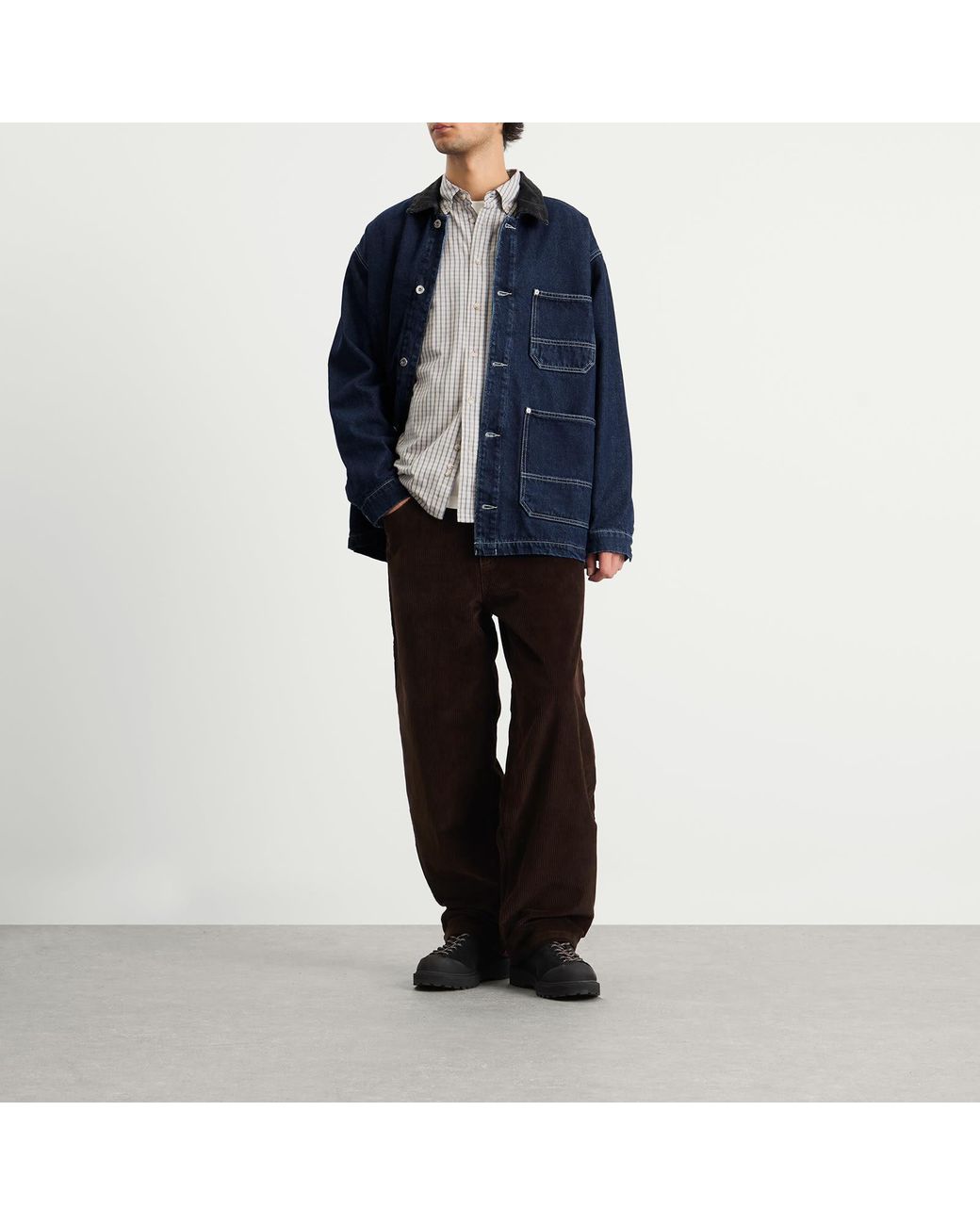 POLAR SKATE Flannel Lined Ezra Jacket in Blue for Men | Lyst