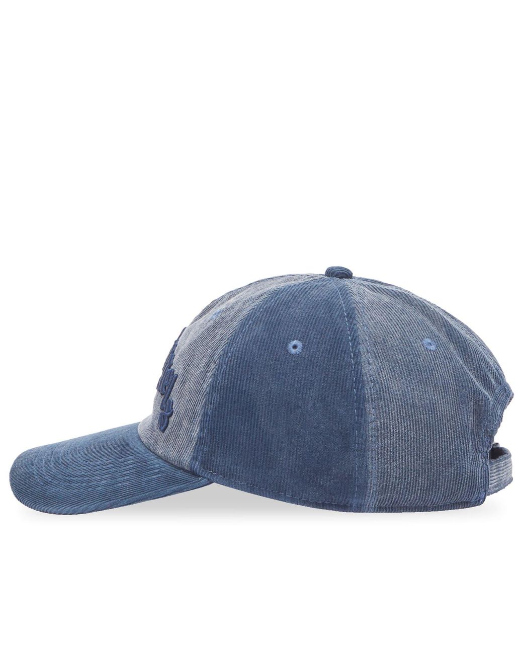 Palm Angels Curved Logo Corduroy Cap in Blue for Men | Lyst