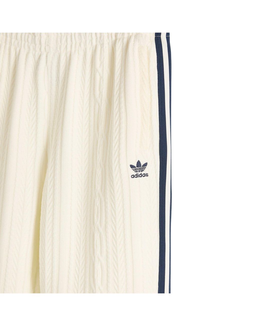 adidas Knit Classic Track Pant in Natural | Lyst UK
