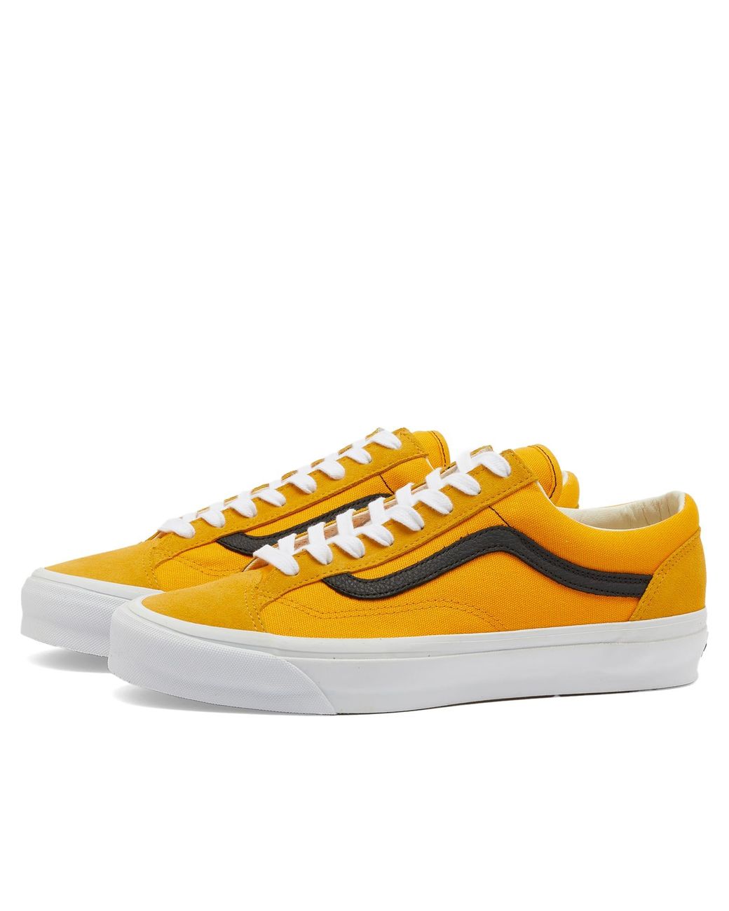 Vans low tops yellow store