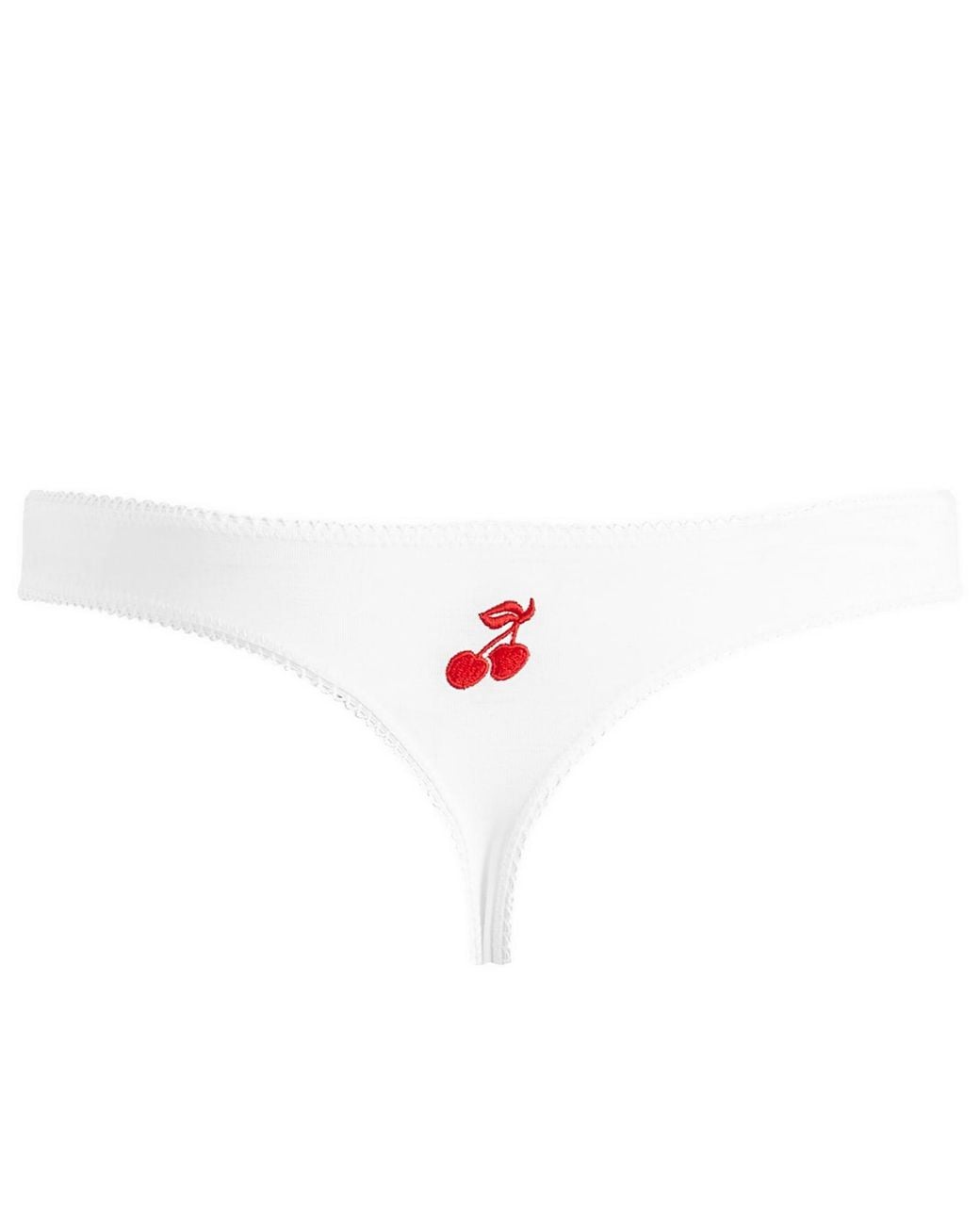 Fruity Booty Commando Thong in White | Lyst