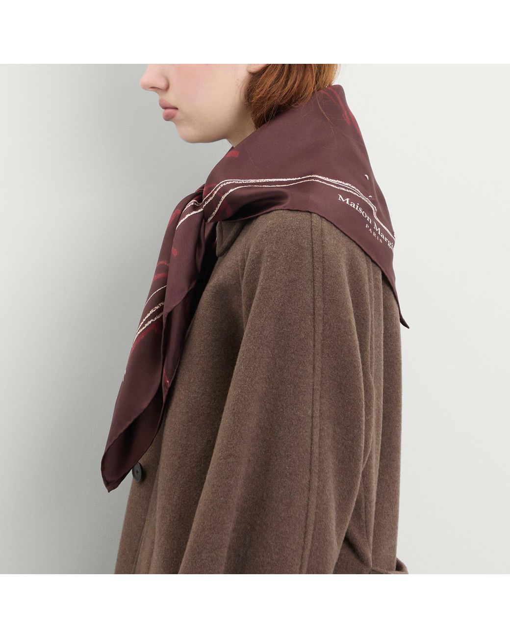 Maison Margiela Number Scarf in Red | Lyst UK