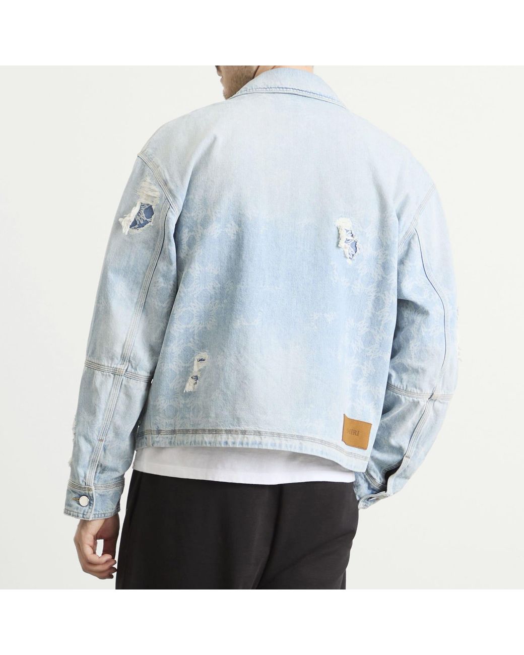Amiri Denim Repair Work Jacket in Blue for Men | Lyst