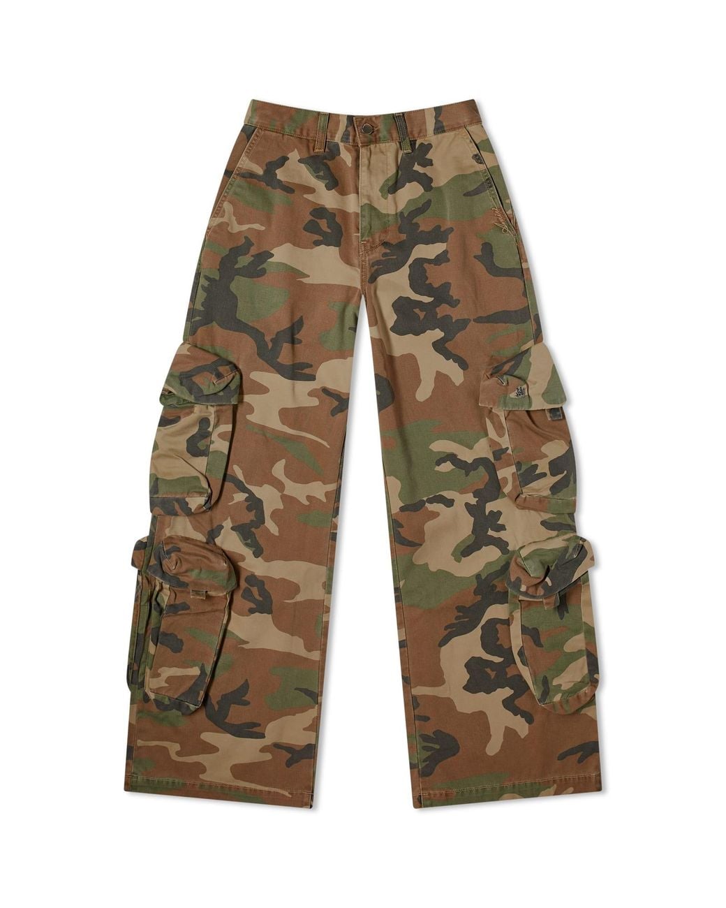 Amiri Camo Baggy Cargo Pants in Green | Lyst