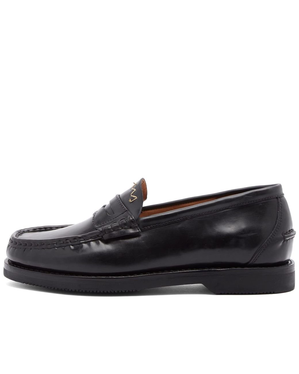 Visvim Fabro Folk Loafers in Black for Men | Lyst