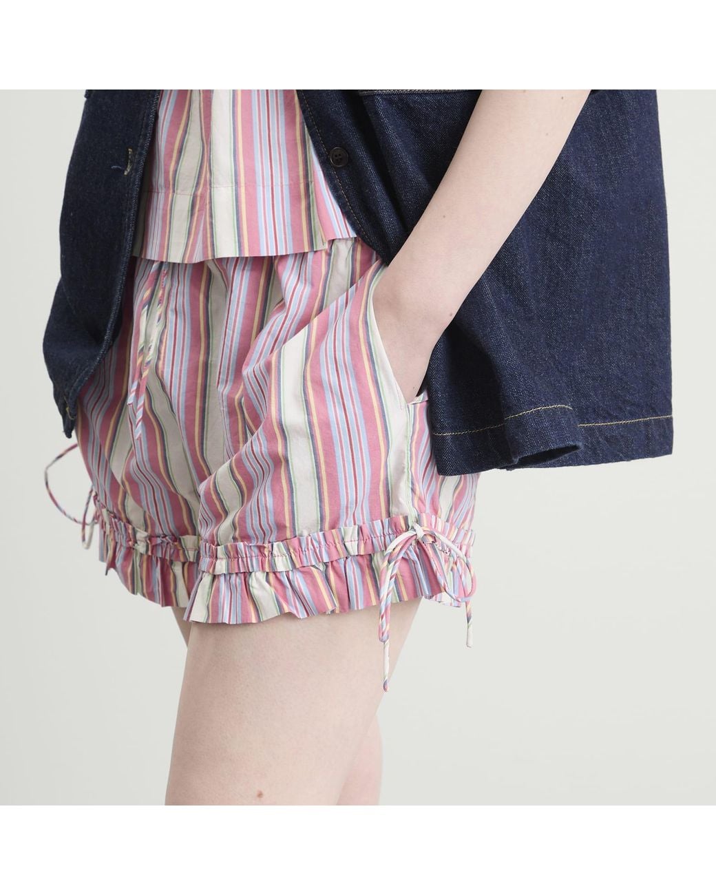 Damson Madder Mafalda Frilly Tie Bloomer in Red | Lyst