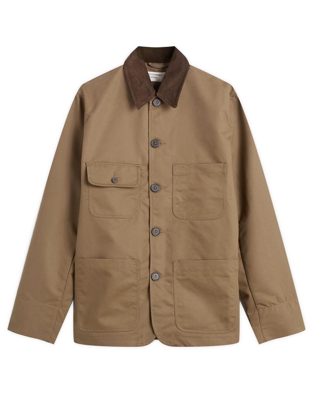 Universal Works Brushed Polytech Merchant Jacket in Brown for Men | Lyst UK