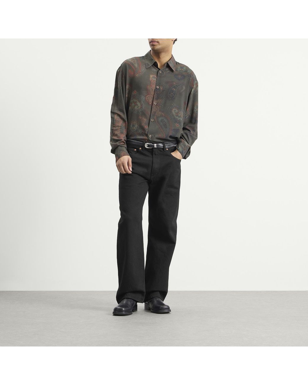 Our Legacy Print Beyond Shirt in Gray for Men | Lyst