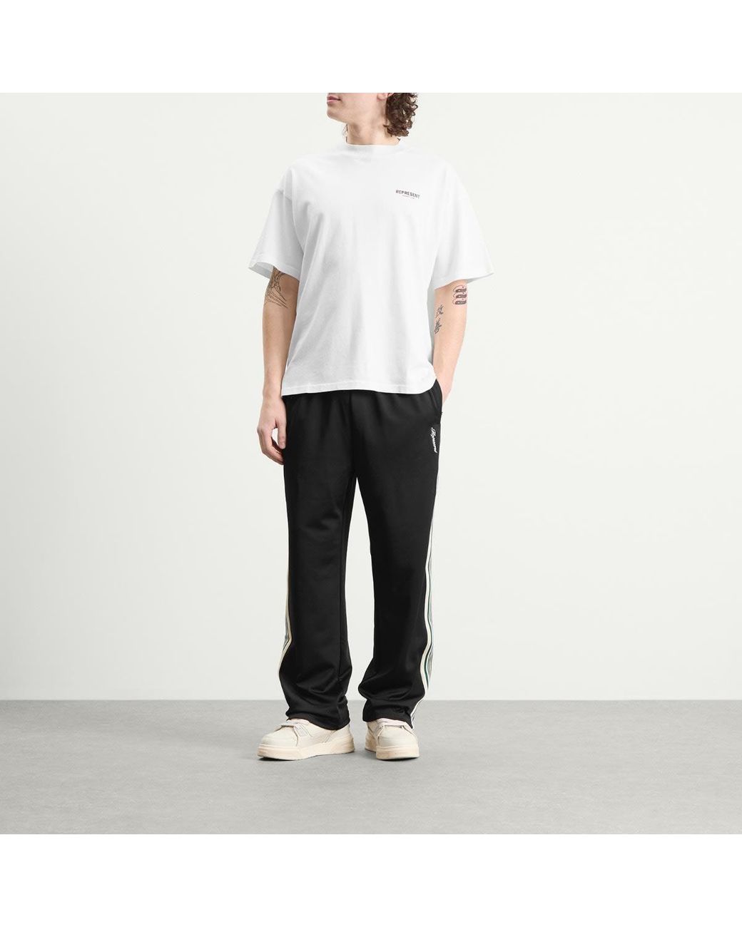 Represent Taped Track Pant in Black for Men | Lyst UK