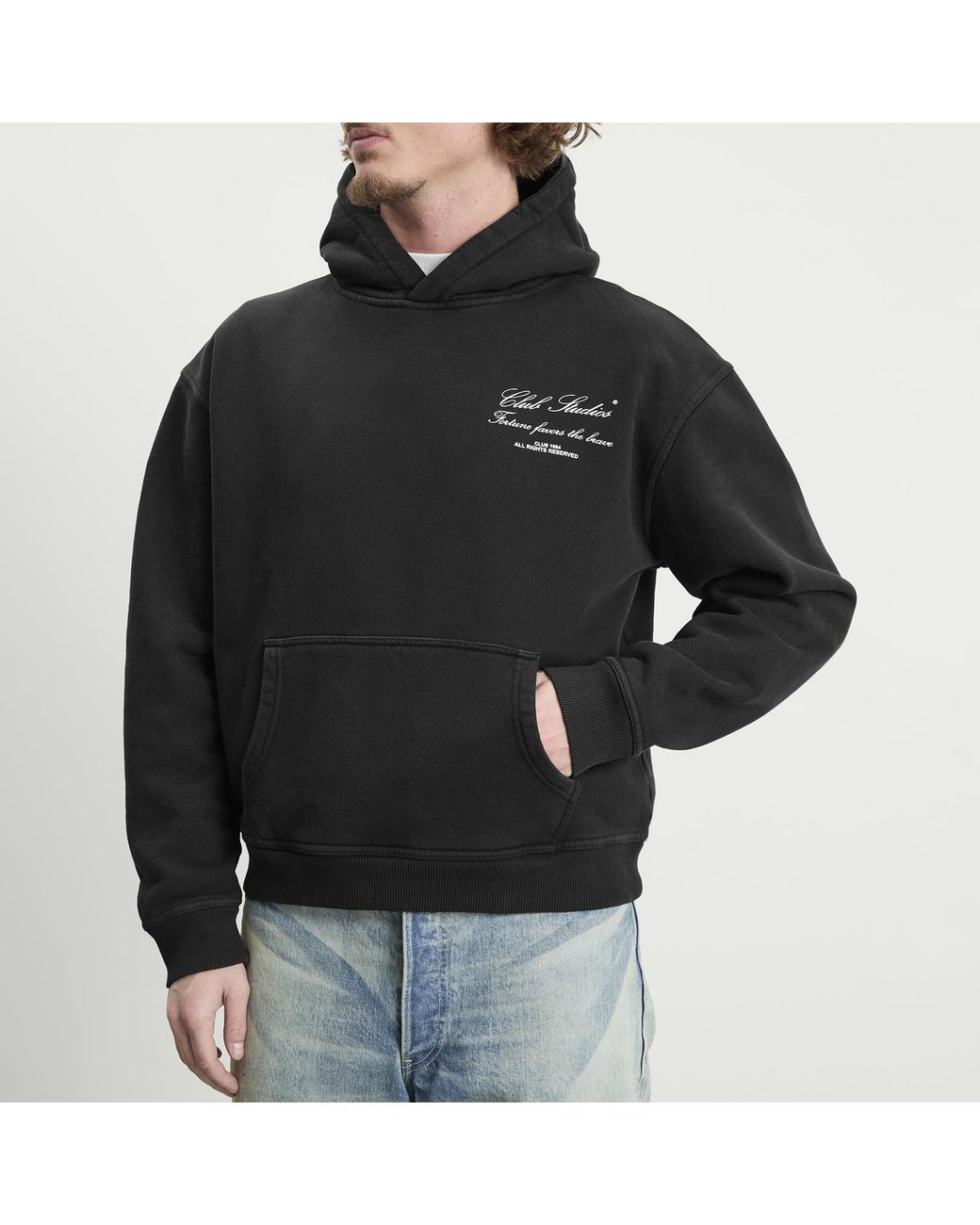 Club 1984 La Studio Hoodie in Black for Men | Lyst UK
