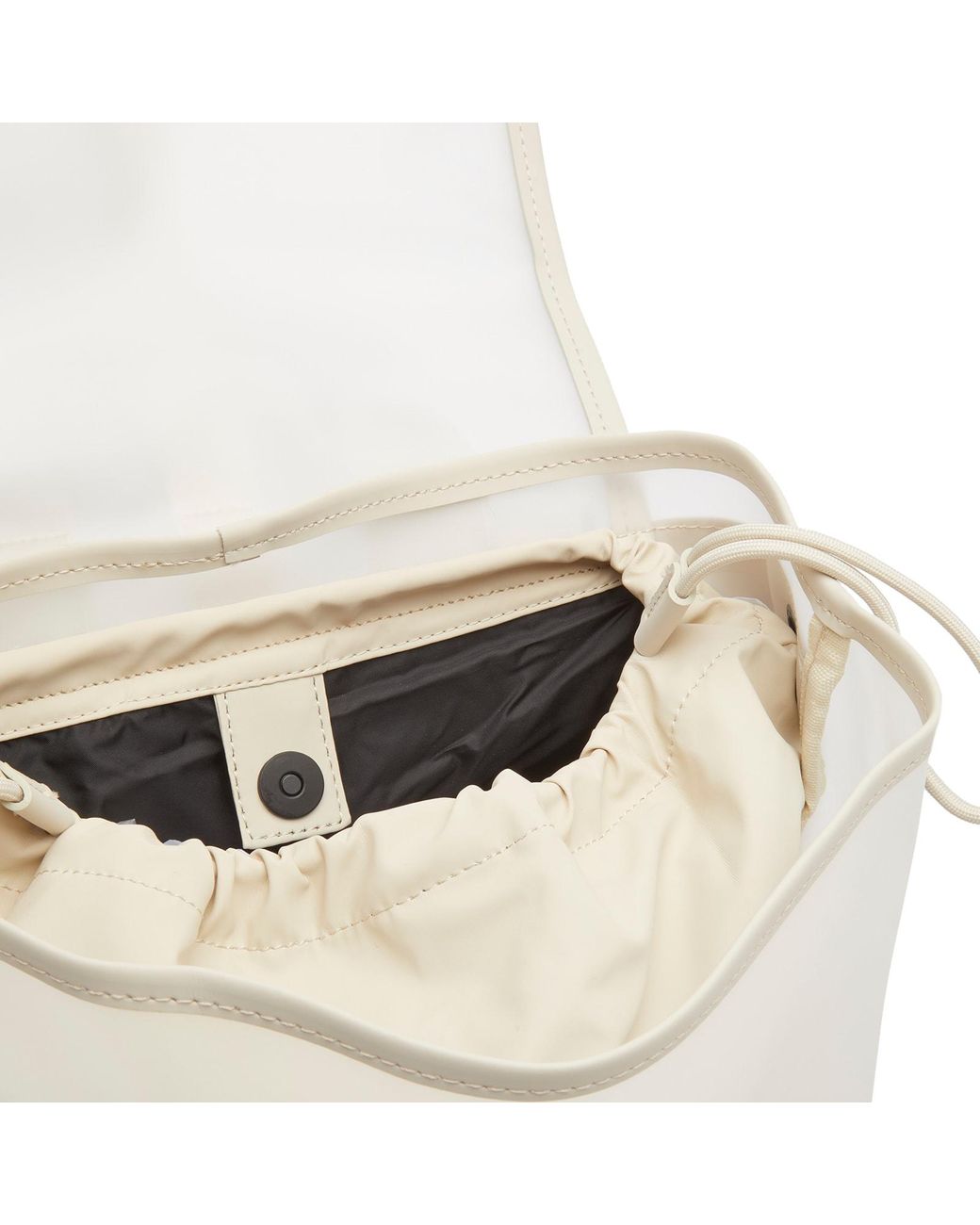 Rains Split Bucket Backpack in White | Lyst
