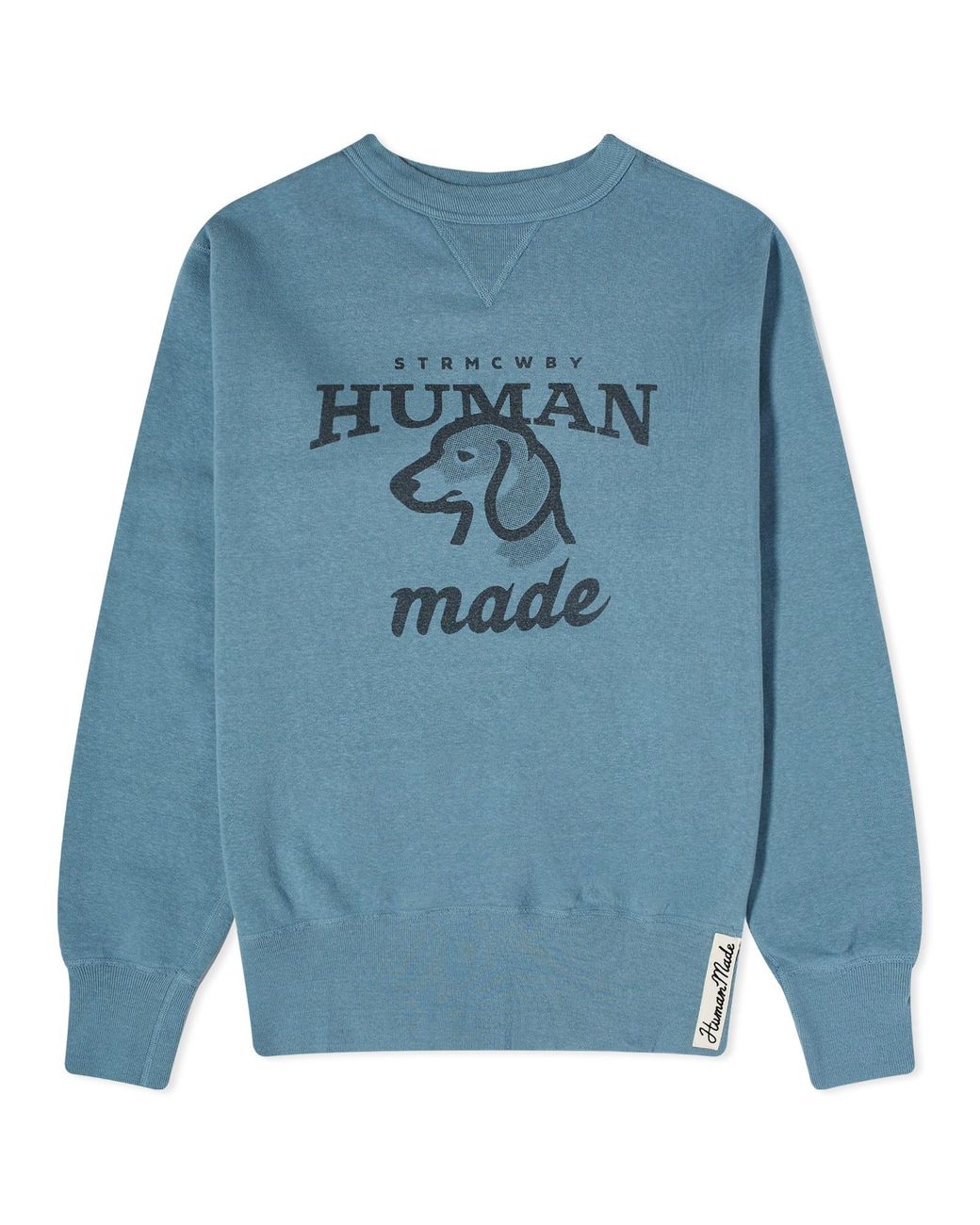Human Made Dog Crew Sweat in Blue for Men | Lyst