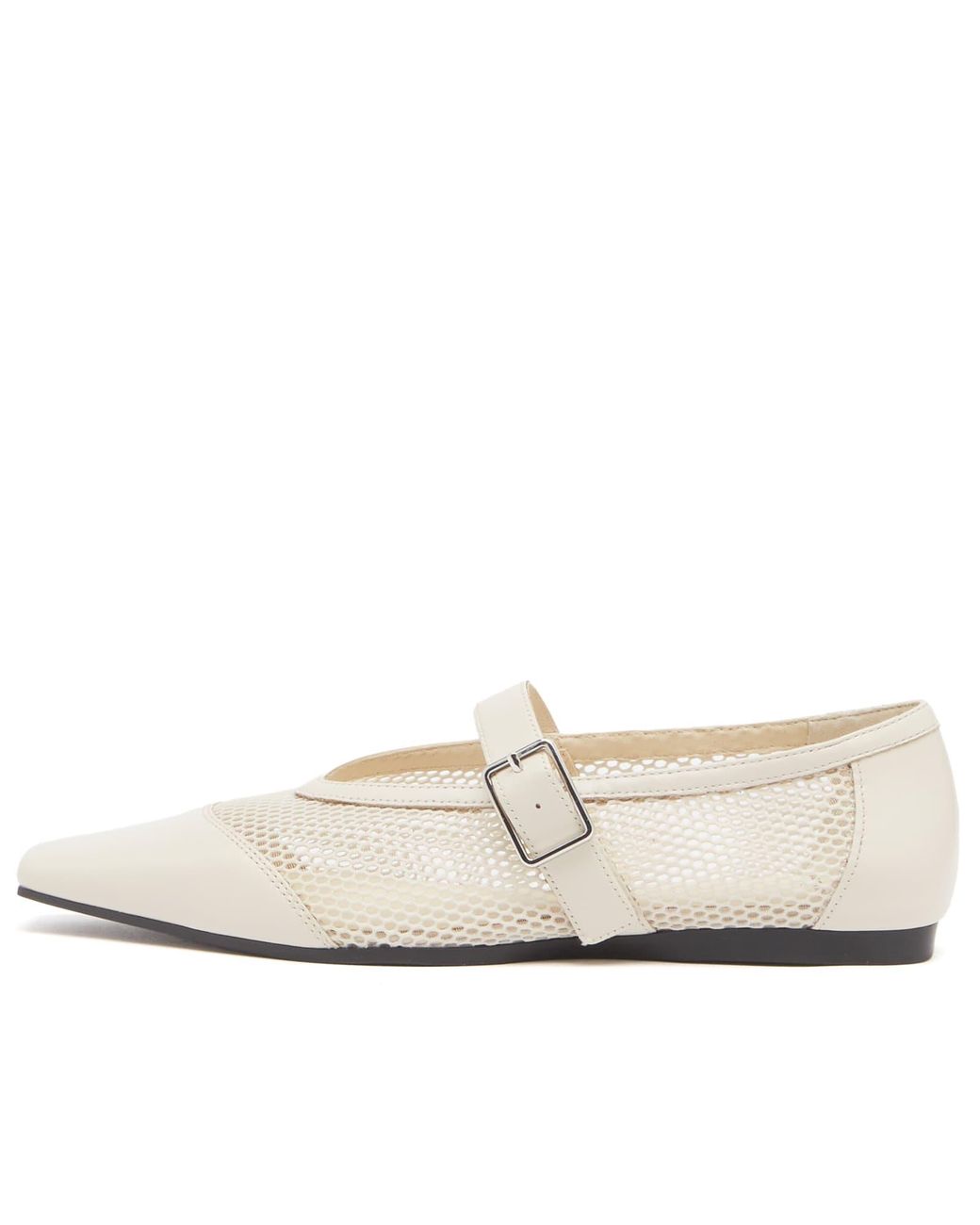 Vagabond Shoemakers Wiolette Buckle Ballet Shoe in White | Lyst