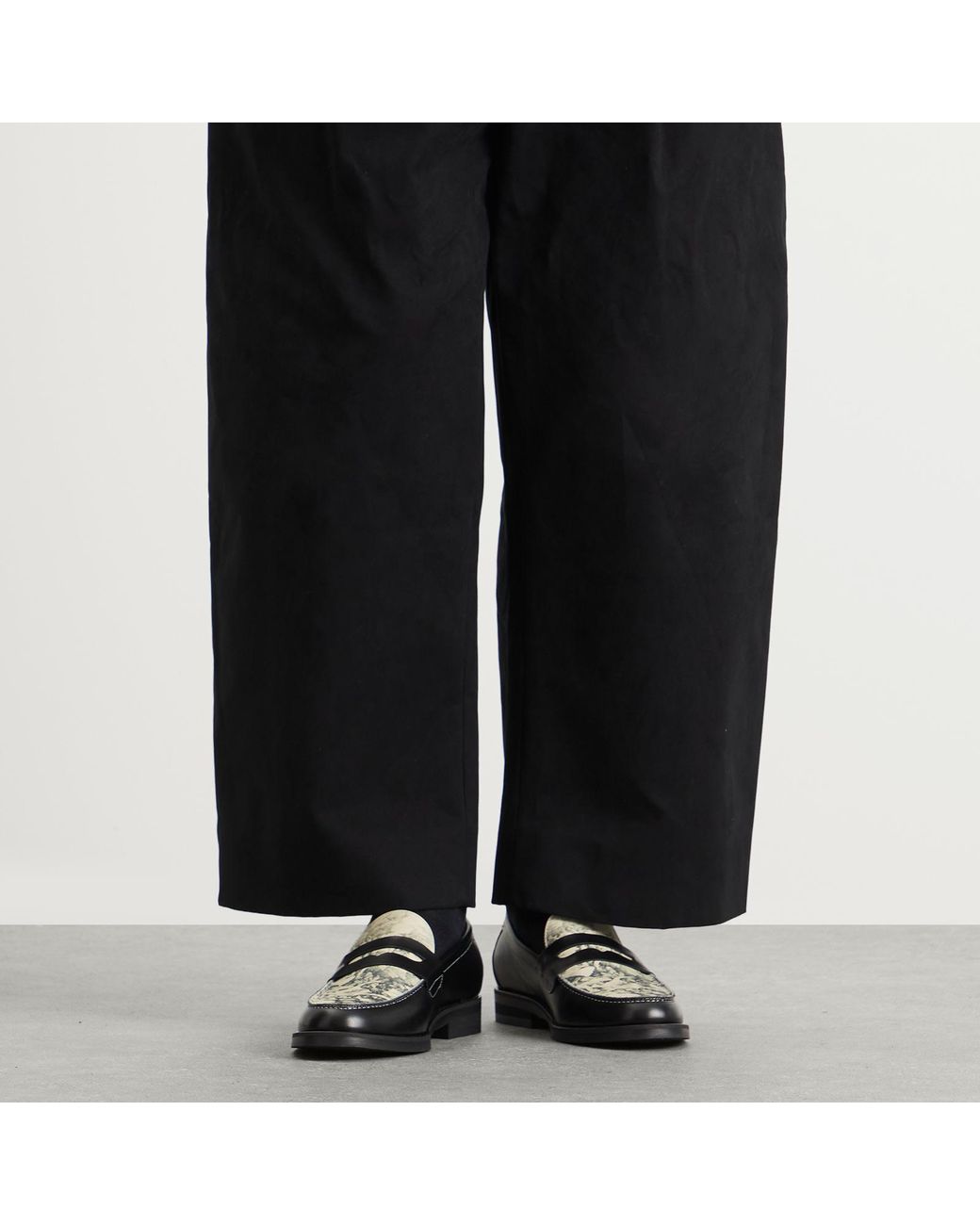 Duke & Dexter Wilde Fall Of Giant Penny Loafer in Black for Men | Lyst