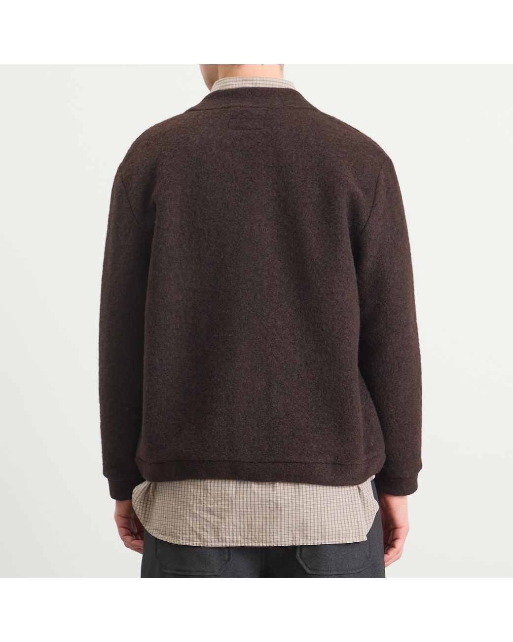 Universal Works Presented By End. Wool Fleece Adv Cardigan in Brown for ...