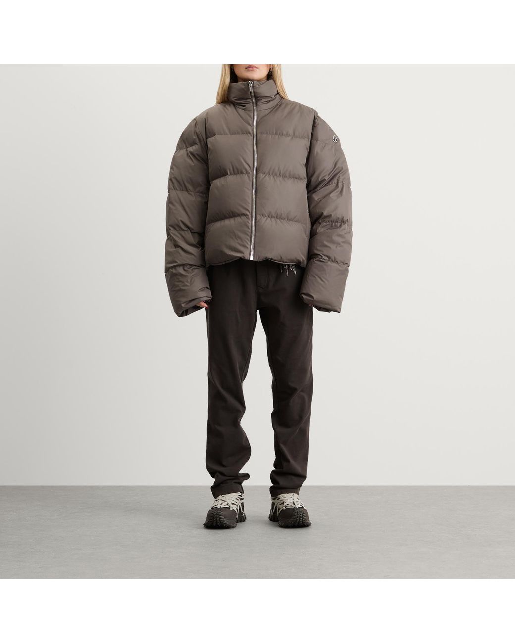 Rick Owens X Moncler Cycloptic Jacket in Brown | Lyst UK