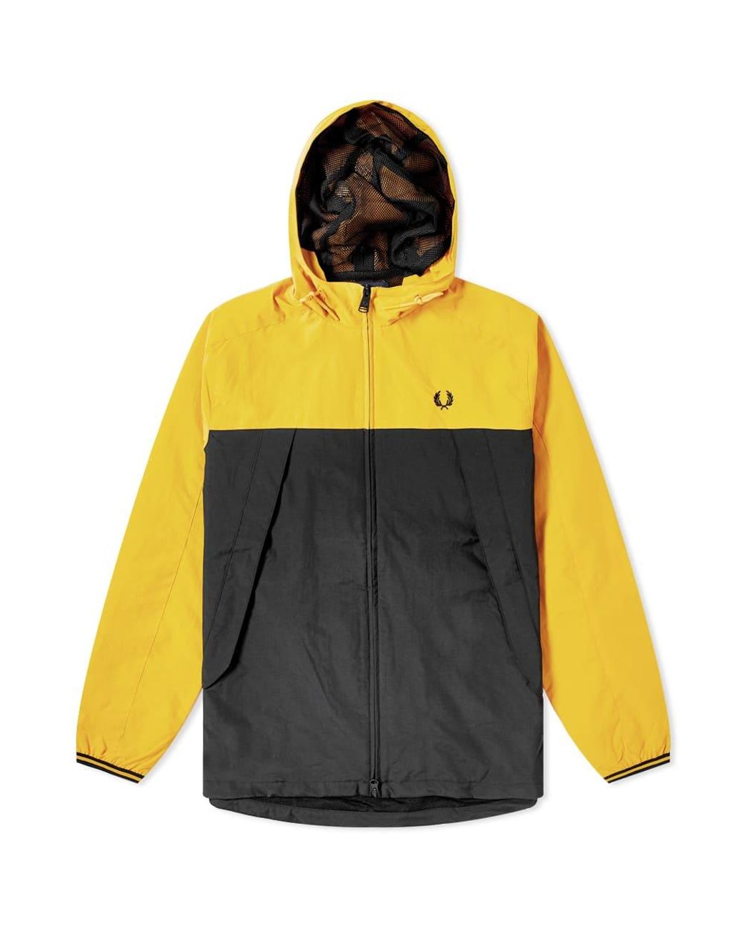 Fred Perry Synthetic Colour Blocked Panelled Jacket in Yellow for Men ...