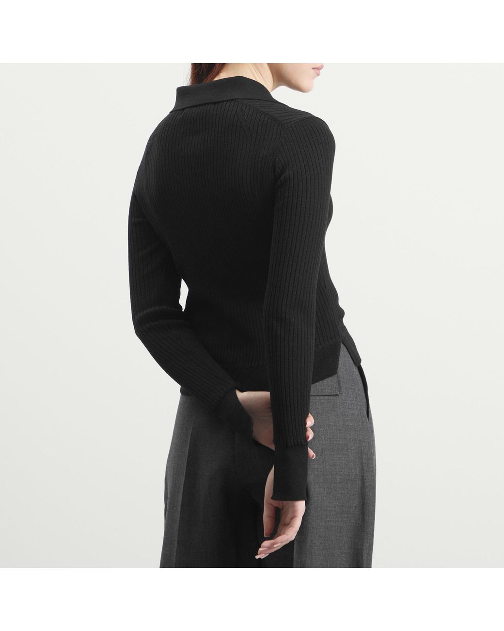 mfpen Partial Placket Polo in Black | Lyst
