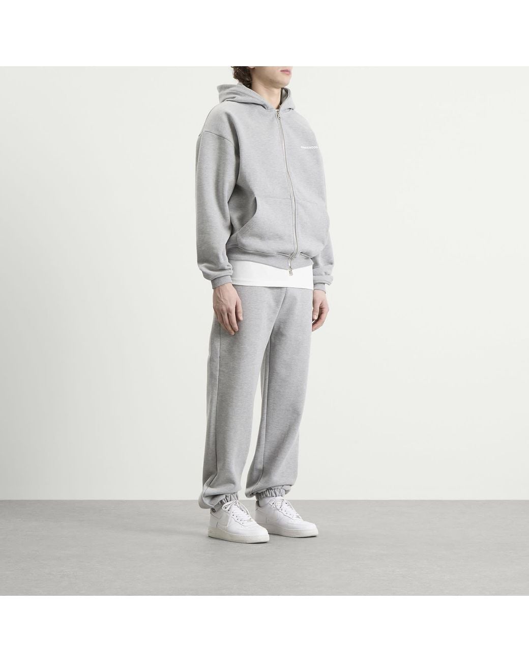Annie Hood Mini Logo Cuffed Joggers in Grey for Men | Lyst UK
