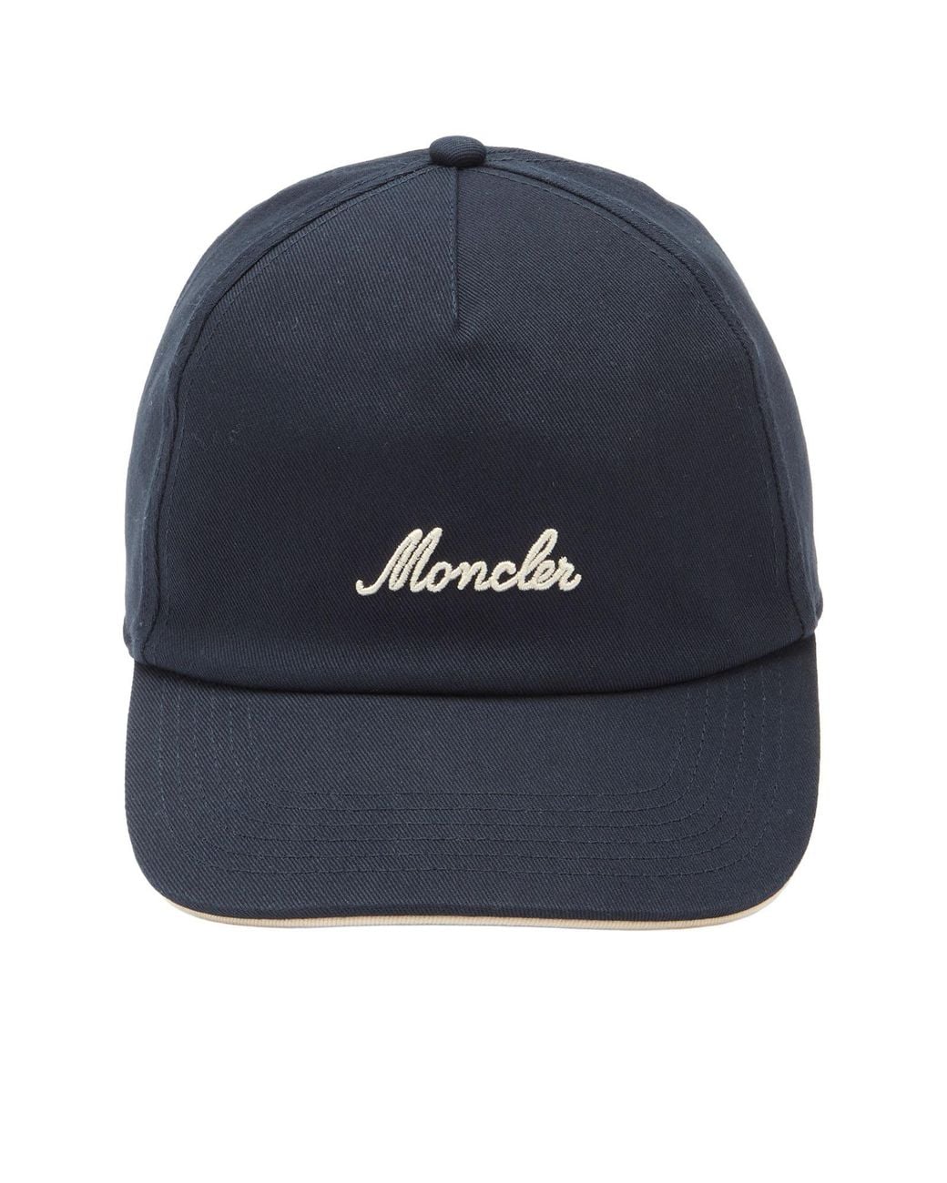 Moncler Cotton Archive Cap in Blue for Men | Lyst