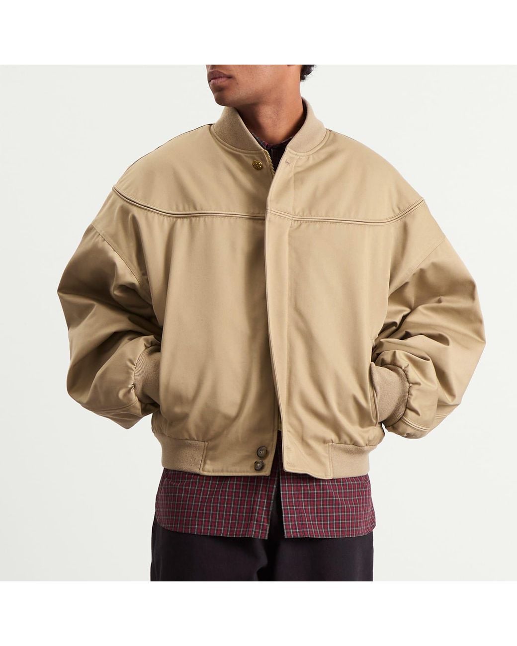 Willy Chavarria Gas Station Bomber Jacket in Natural for Men | Lyst