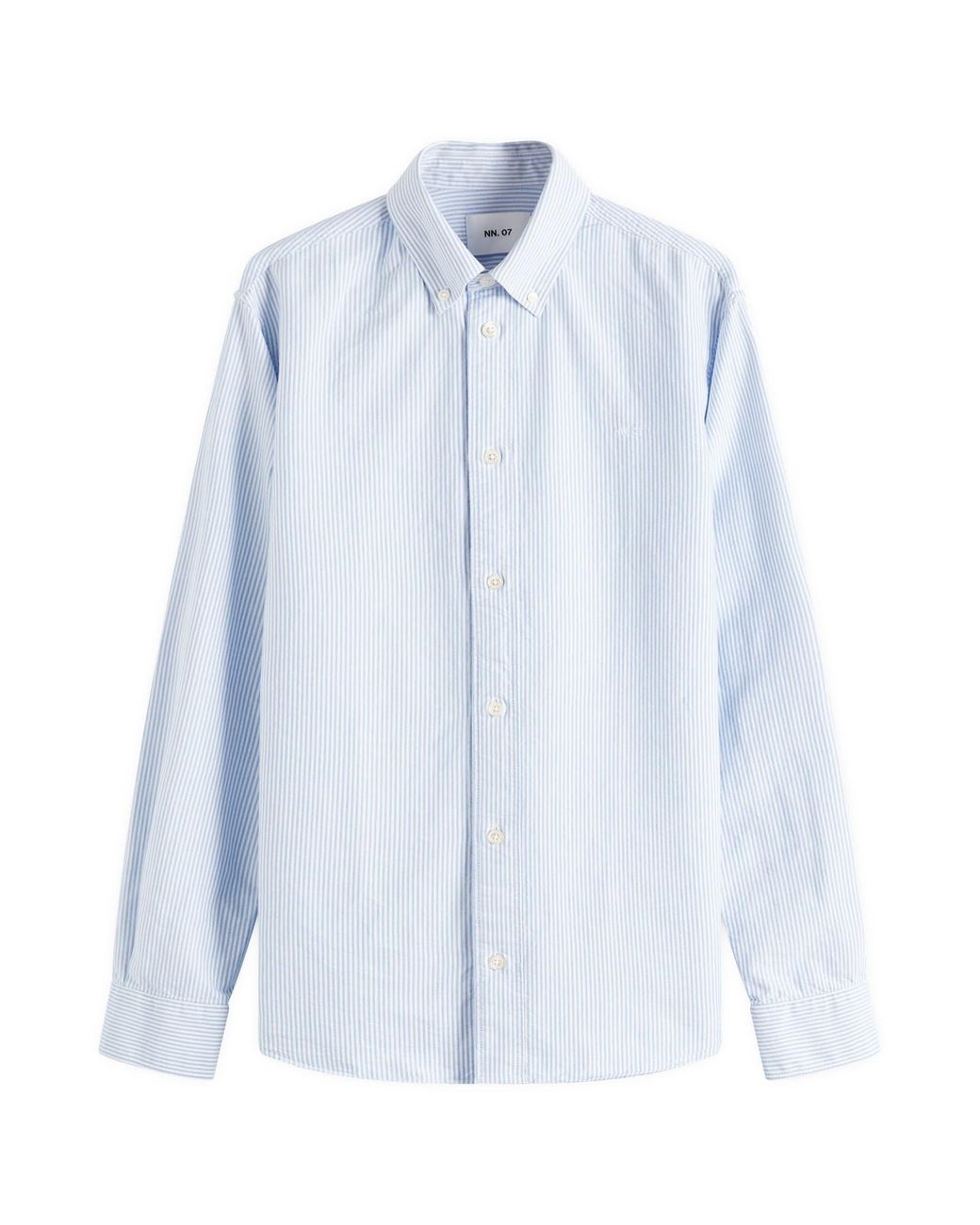 NN07 Colby Logo Oxford Shirt in Blue for Men | Lyst