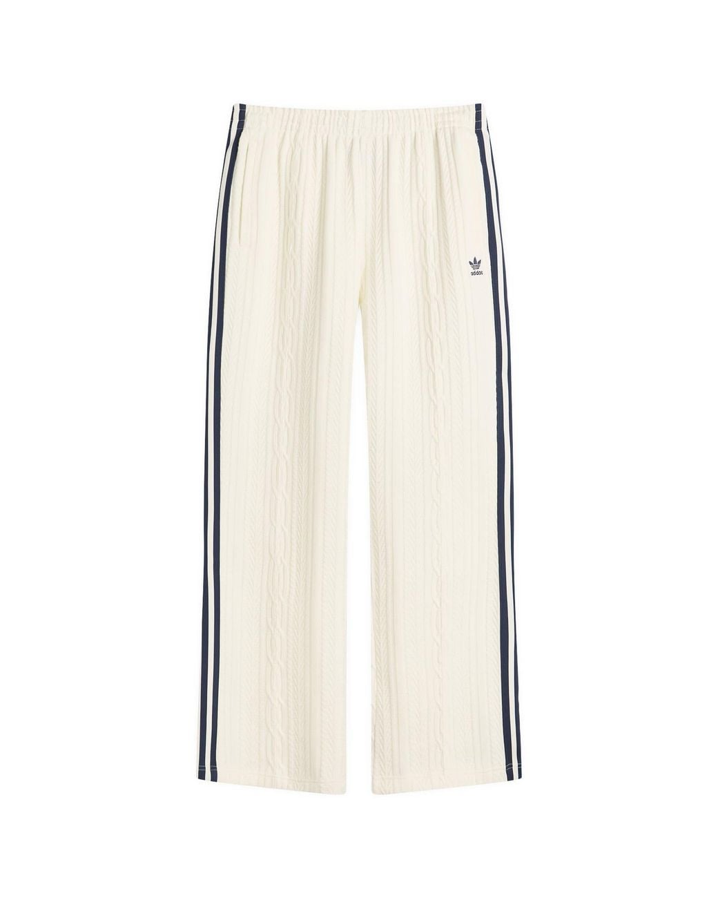 adidas Knit Classic Track Pant in Natural | Lyst UK