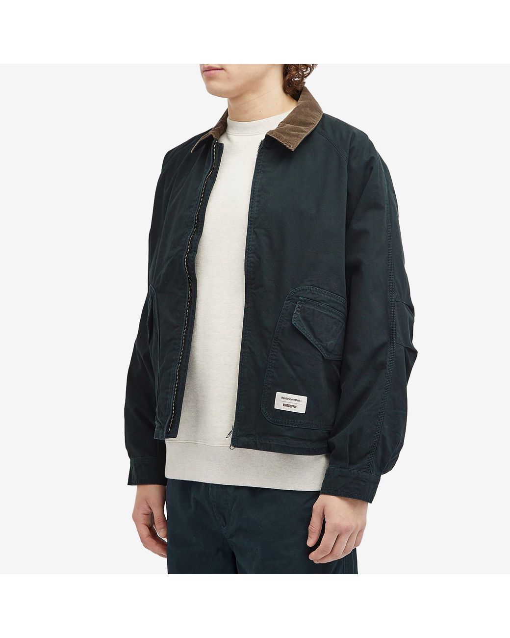 thisisneverthat X Gore-Tex Windstopper Gear Jacket in Black thisisneverthat X Gore-Tex Windstopper Gear Jacket in Black