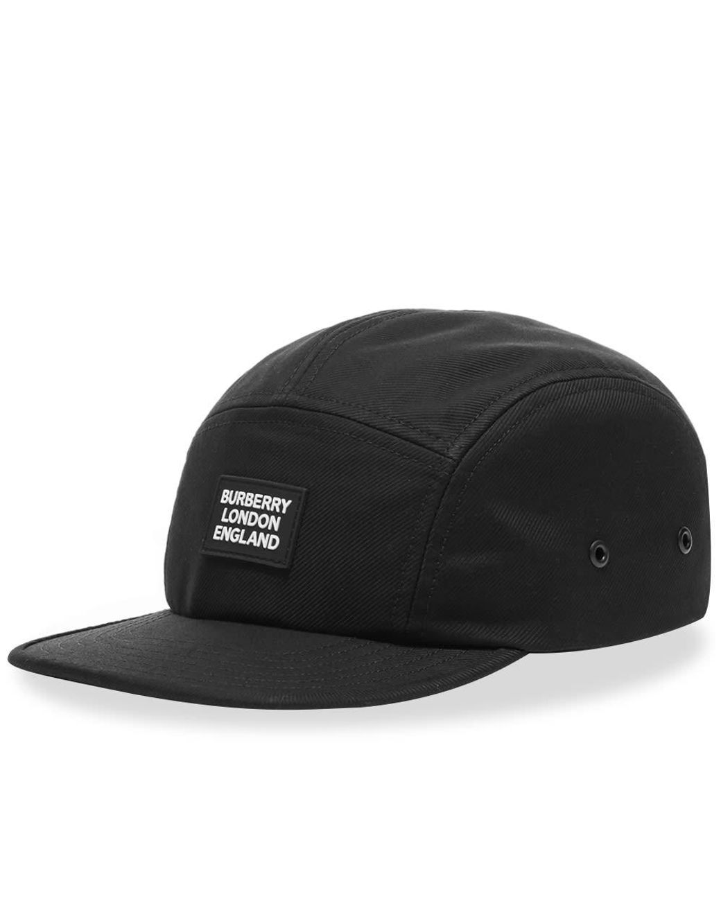 Burberry Cotton Logo Baseball Cap in Black for Men - Lyst