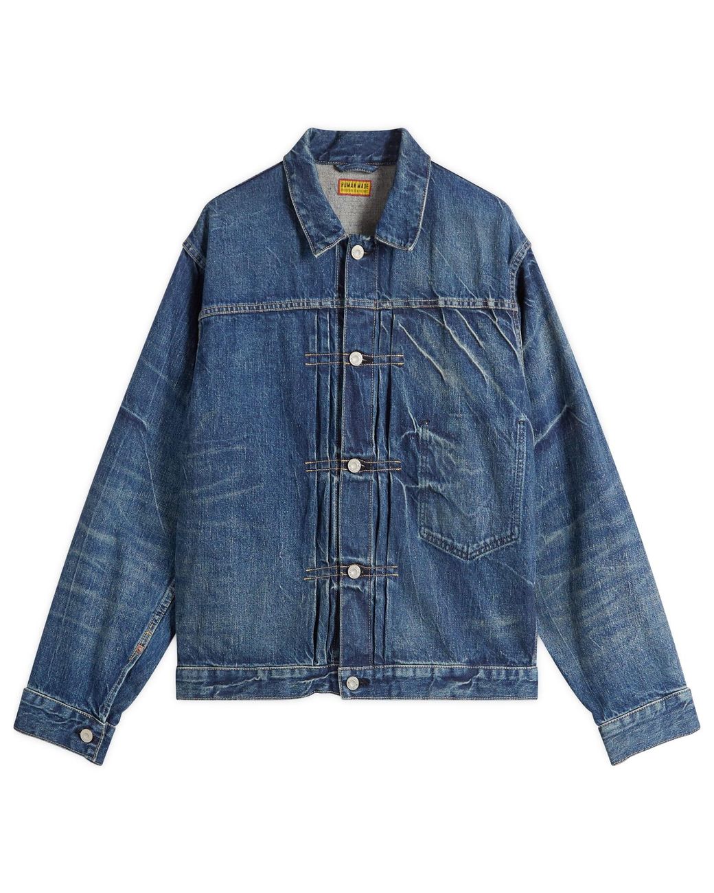 Human Made Future Denim Work Jacket in Blue for Men | Lyst