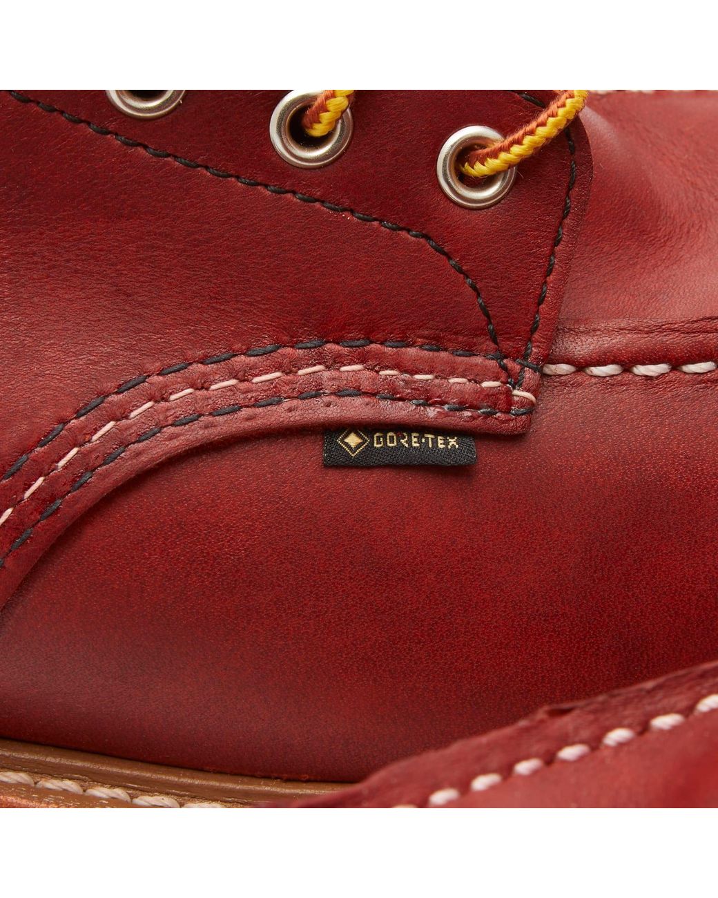 Red Wing Wing 8864 Heritage Work 6" Moc Toe Gore-Tex Boot in Red for ...