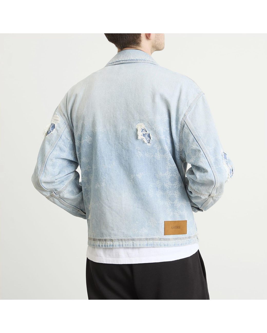 Amiri Denim Repair Work Jacket in Blue for Men | Lyst