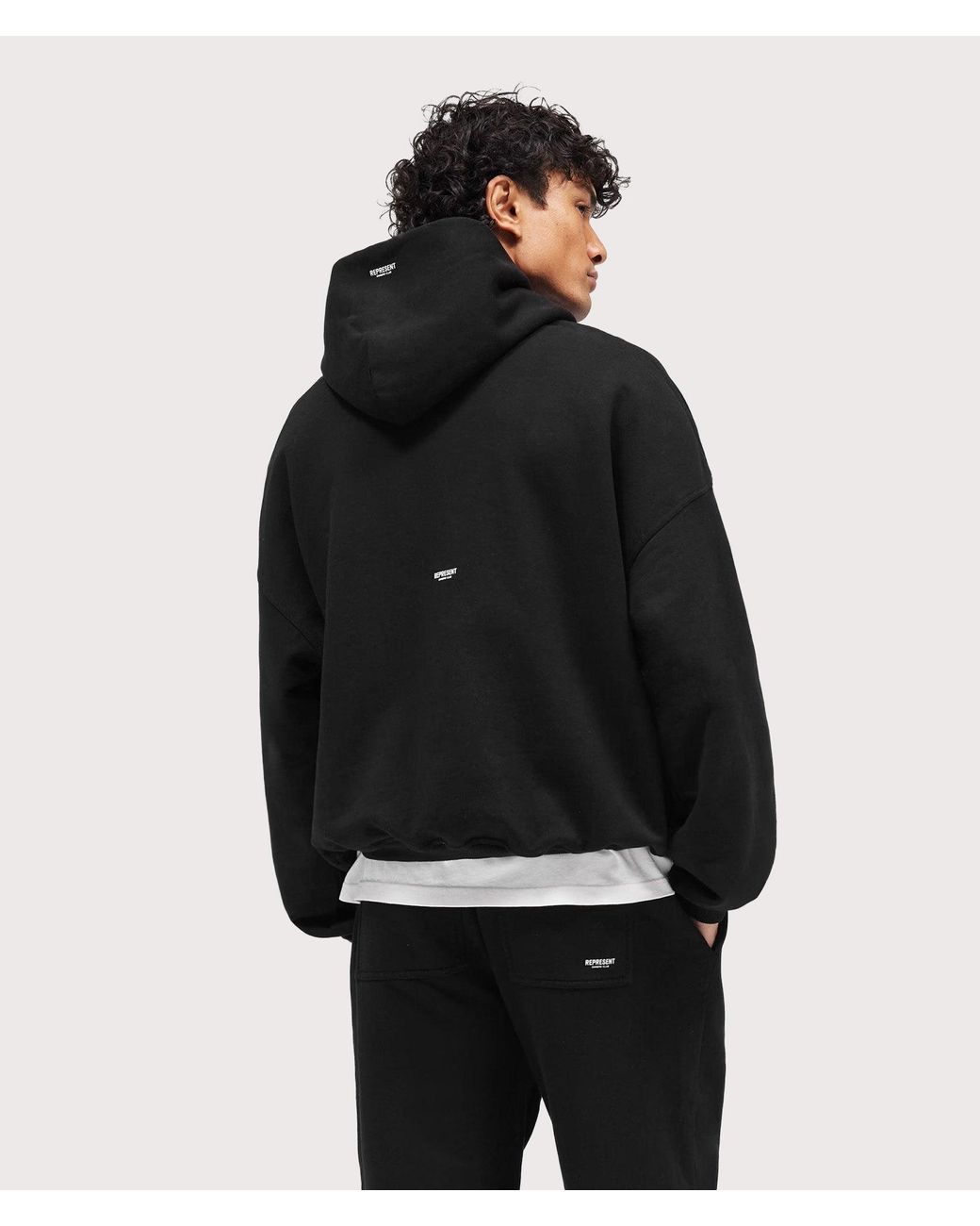 Represent Oversized Micro Owners Club Hoodie in Black for Men | Lyst UK