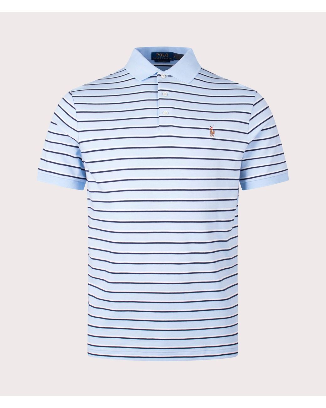 Polo Ralph Lauren Classic Fit Soft Cotton Polo Shirt in Blue for Men | Lyst UK