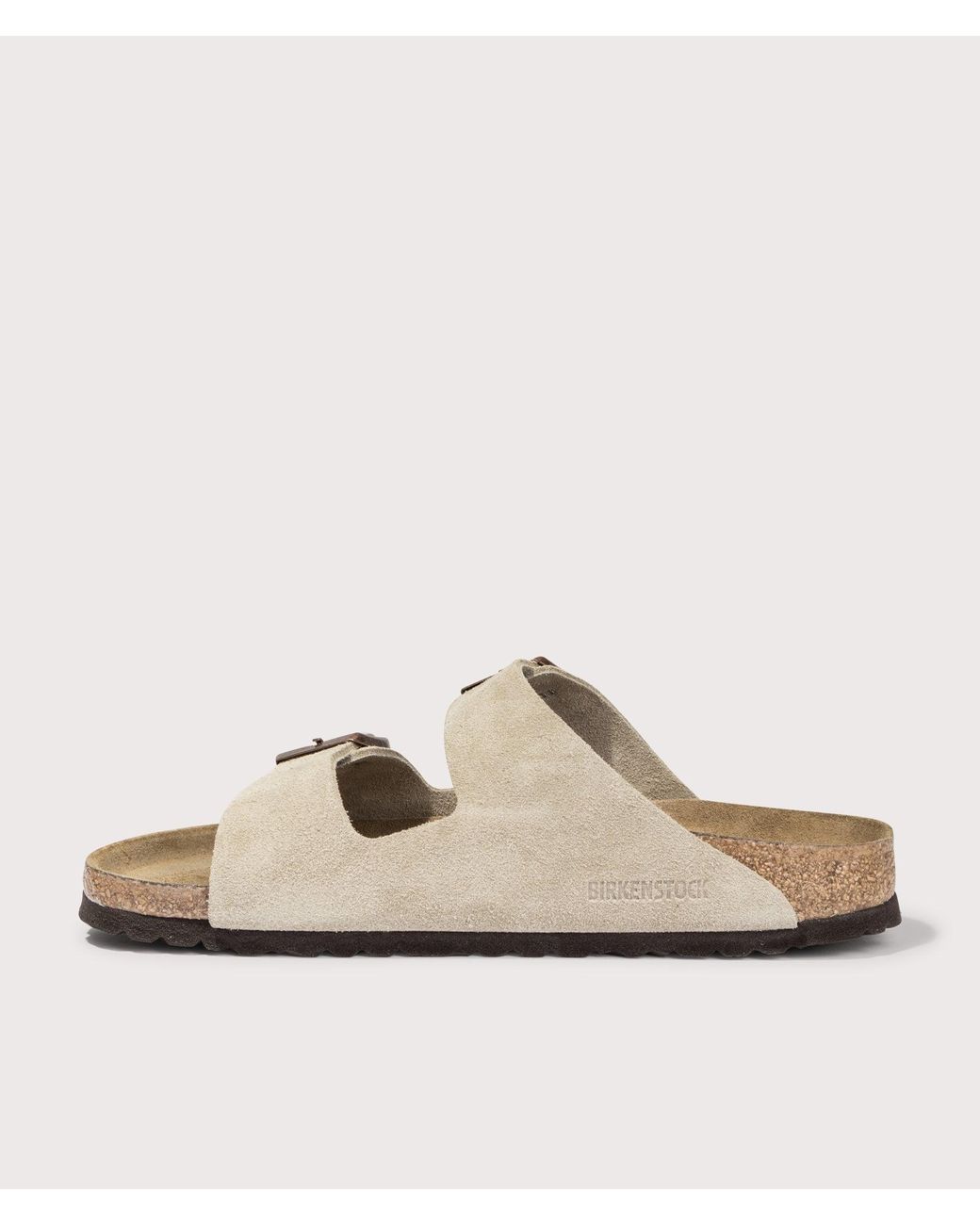 Birkenstock Arizona Narrow Fit Suede Leather Sandals in Natural for Men ...