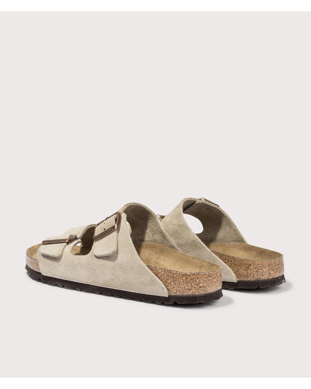 Birkenstock Arizona Narrow Fit Suede Leather Sandals in Natural for Men ...