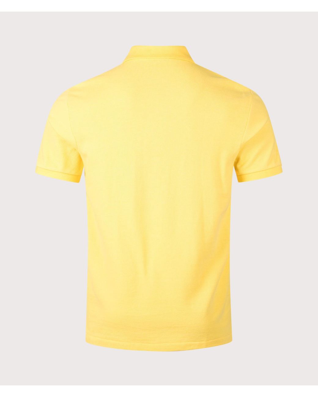 Polo Ralph Lauren Custom Slim Fit Mesh Polo Shirt in Yellow for Men ...