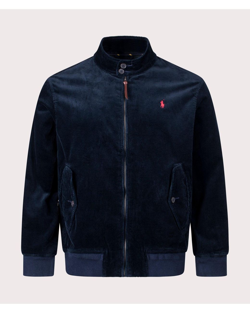 Polo Ralph Lauren Cord Bomber Jacket in Blue for Men | Lyst UK