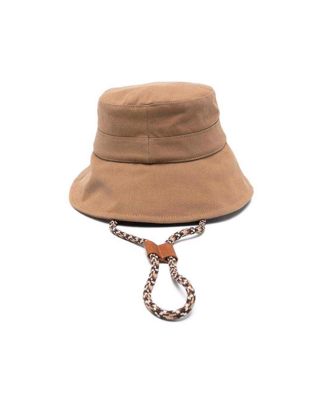 Moncler Logo-Patch Bucket Hat in Brown | Lyst UK